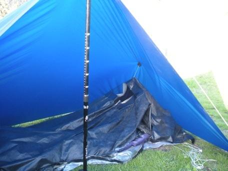 Cheapo No-Sewing Required Bivy Solution - Backpacking Light