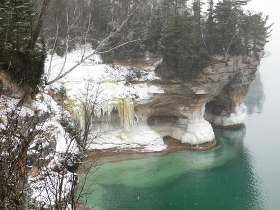 Pictured Rocks in Winter - Backpacking Light