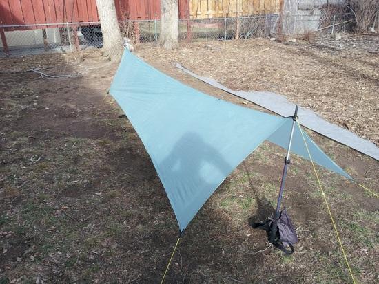 Cat tarp out of DIY sil - Backpacking Light