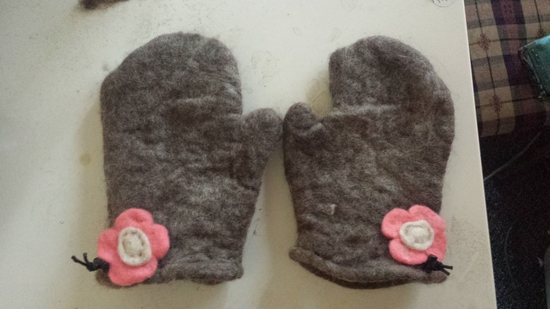 Felted Wool Mittens/Sleep socks 2.1oz - Backpacking Light